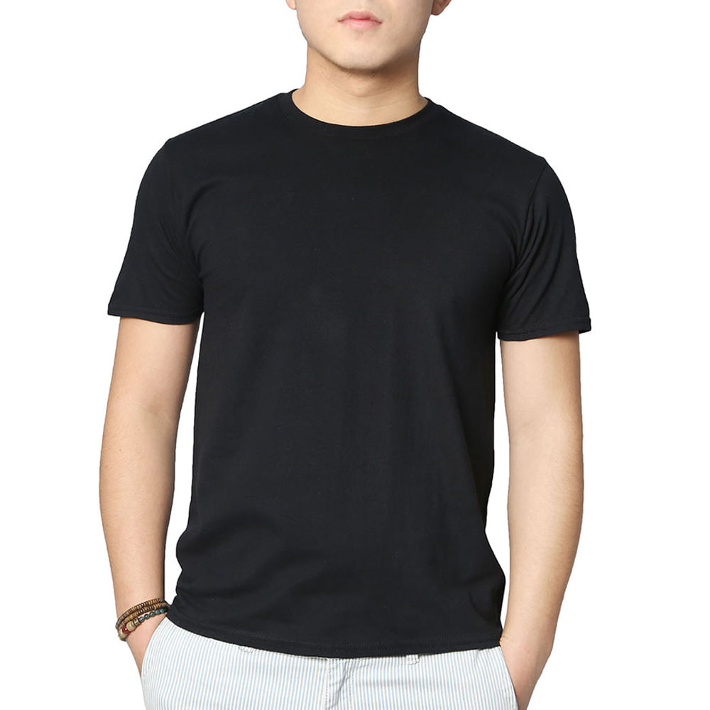 Camiseta 100% Algodão Preta Tamanho P - 1 unidade - belascores
